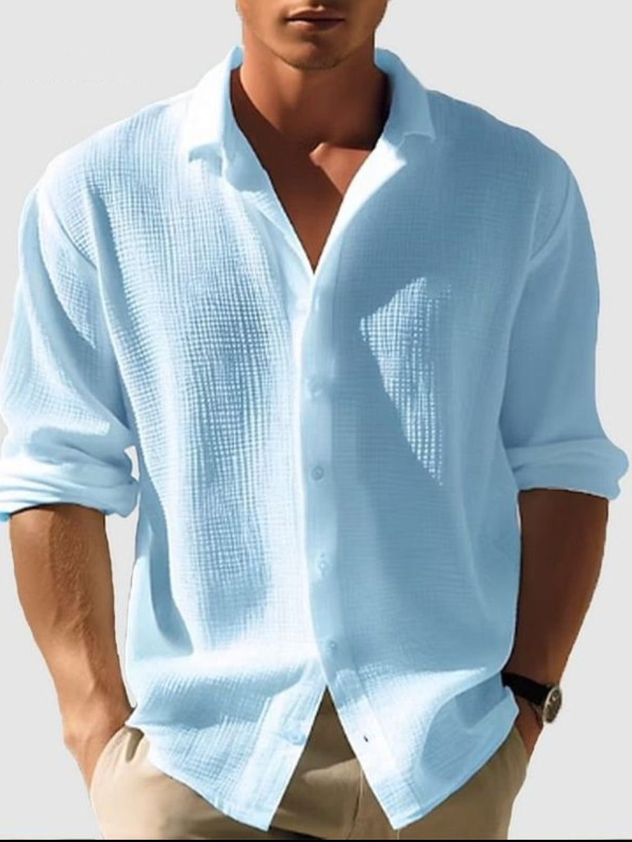 Men's Full Size Collared Neck Shirt | Button Down | Cruisin Essentials